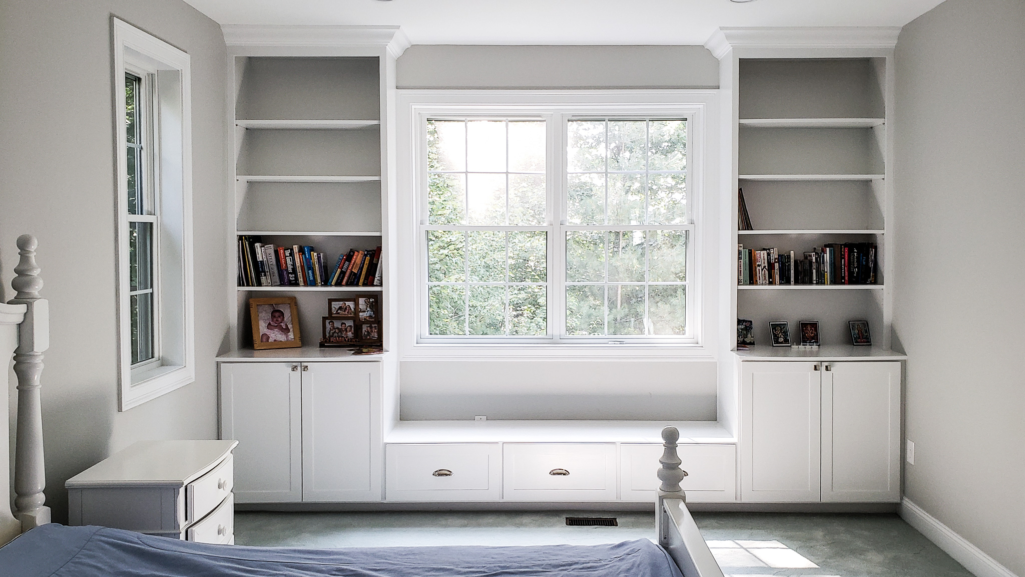 Building a custom reading nook for a quiet Avon bedroom - ZN Construction