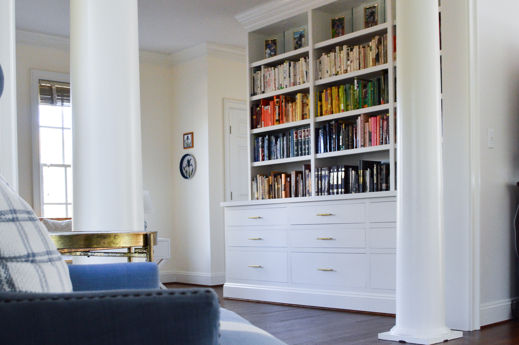 Building a custom built-in library for a Simsbury home - ZN Construction